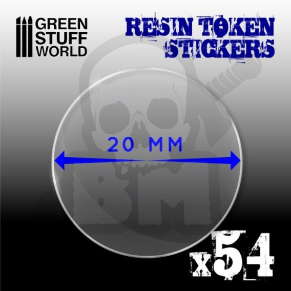 Battle-Models > Resin Token Stickers 20mm 54 szt.